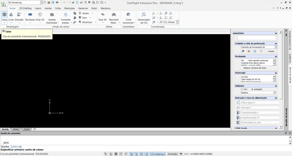 Draftsight 3D – Dica de como modelar um sólido no Draftsight