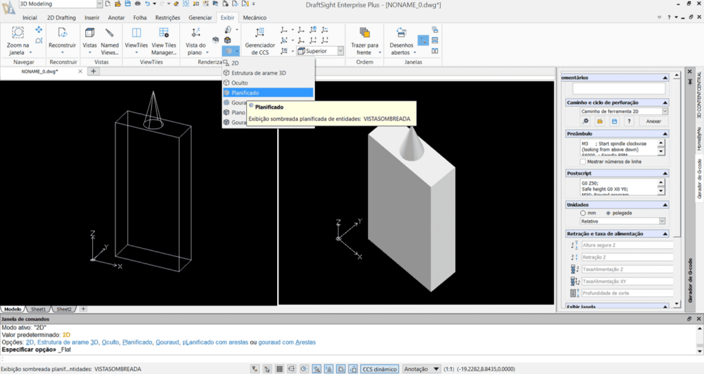 Draftsight 3D – Dica de como modelar um sólido no Draftsight